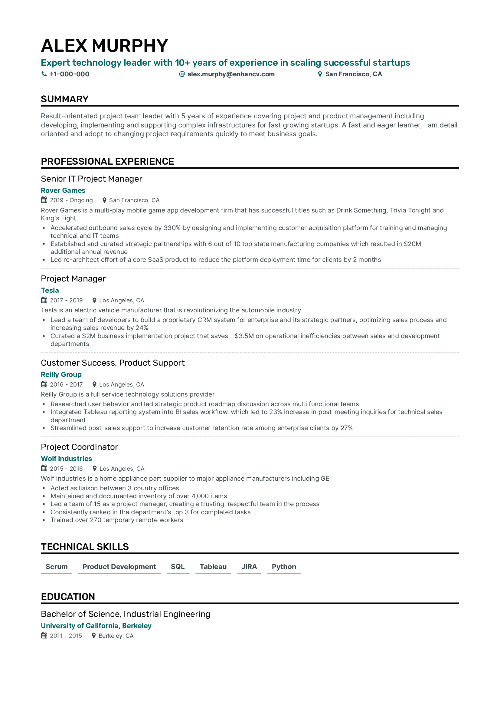 Resume Structure Awesome Resumes
